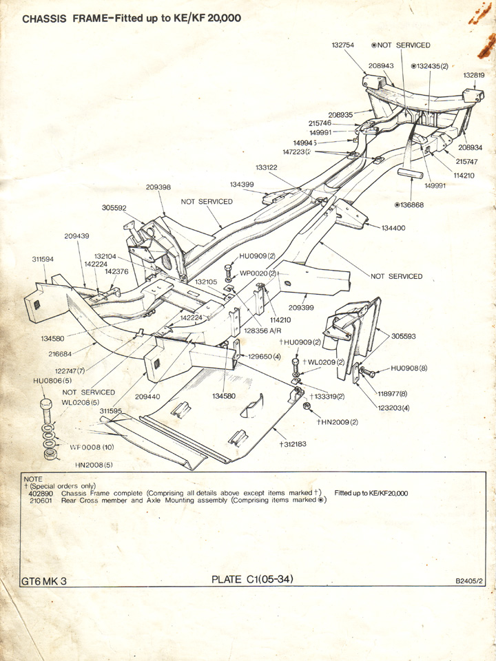 Gt6 Chassis : Spitfire & GT6 Forum : The Triumph Experience