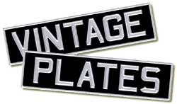 Vintage Plates - Order Pre 1973 Black and White Number Plates from ...